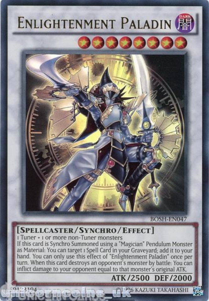 BOSH-EN047 Enlightenment Paladin Ultra Rare UNL edition Mint YuGiOh ...