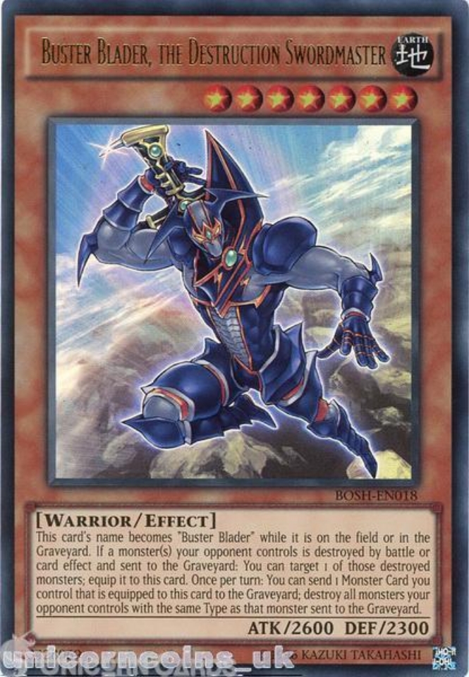 BOSH-EN018 Buster Blader, the Destruction Swordmaster Ultra Rare UNL ...