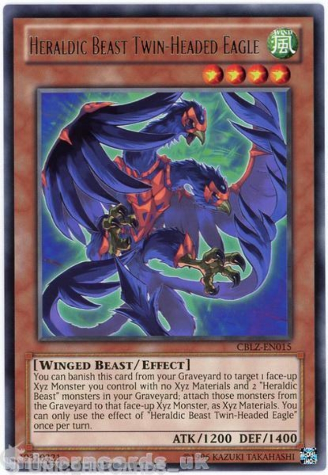 CBLZ-EN015 Heraldic Beast Twin-Headed Eagle Rare Unlimited Edition Mint ...