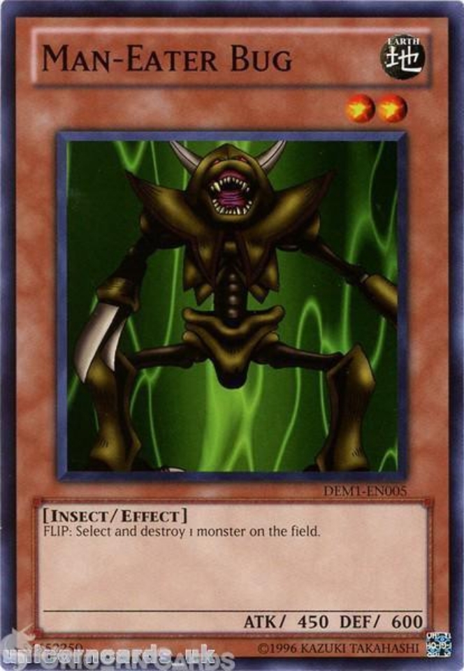 DEM1-EN005 Man-Eater Bug Mint YuGiOh Card:: Unicorn Cards - YuGiOh ...