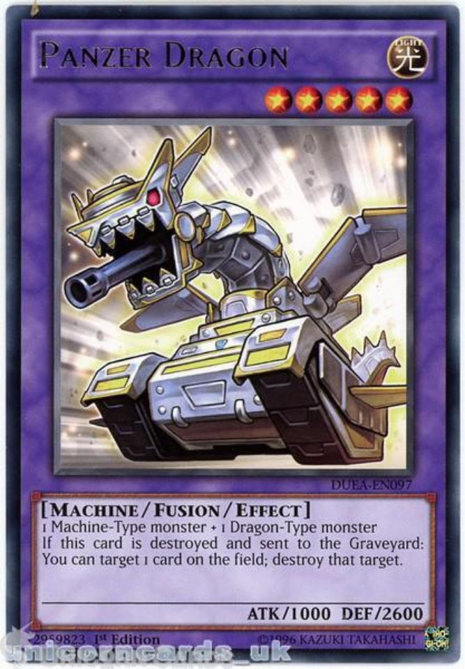 DUEA-EN097 Panzer Dragon Rare UNL Edition Mint YuGiOh Card:: Unicorn ...