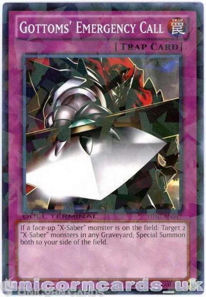DT07-EN047 Gottoms' Emergency Call Parallel Rare Mint YuGiOh Card ...