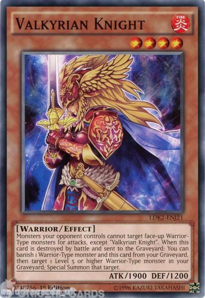 LDK2-ENJ21 Valkyrian Knight 1st edition Mint YuGiOh Card :: Unicorn ...