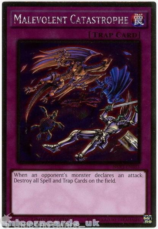 NKRT-EN033 Malevolent Catastrophe Platinum Rare Limted Edition Mint ...