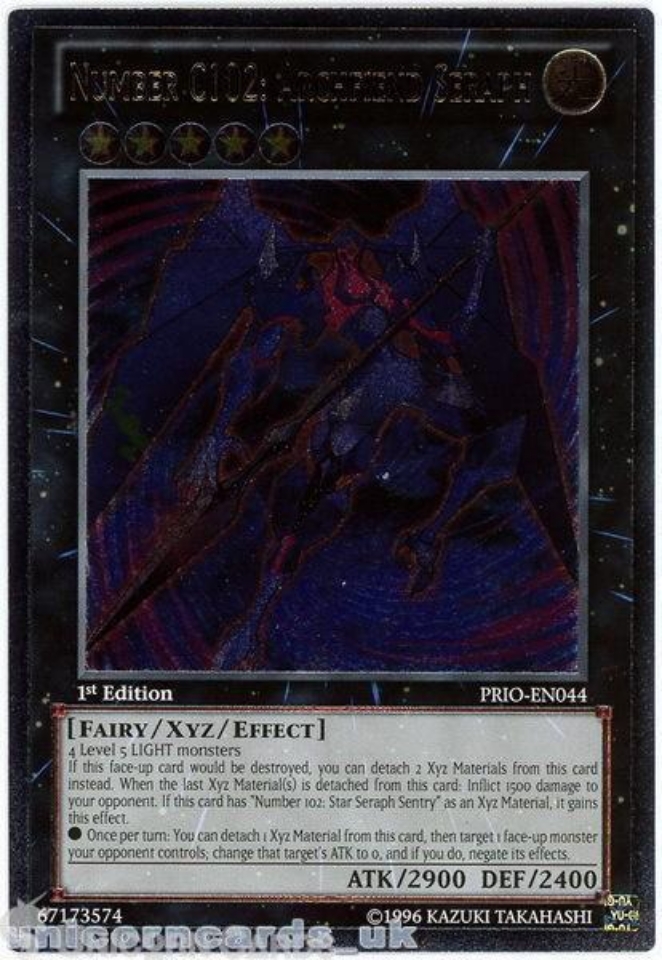 PRIO-EN044 Number C102: Archfiend Seraph Ultimate Rare 1st Edition ...