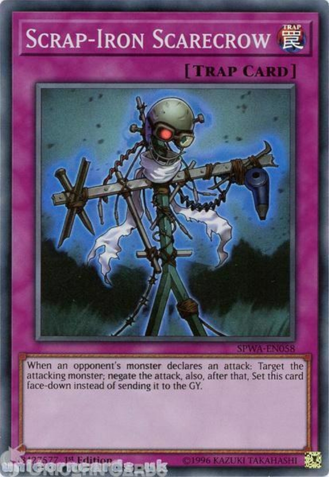 SPWA-EN058 Scrap-Iron Scarecrow Super Rare 1st Edition Mint YuGiOh Card ...