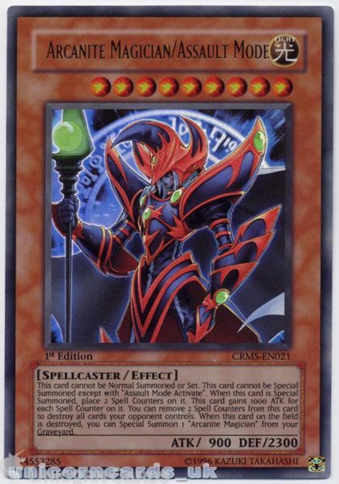 CRMS-EN021 Arcanite Magician/Assault Mode Ultra Rare 1st Edition Mint ...