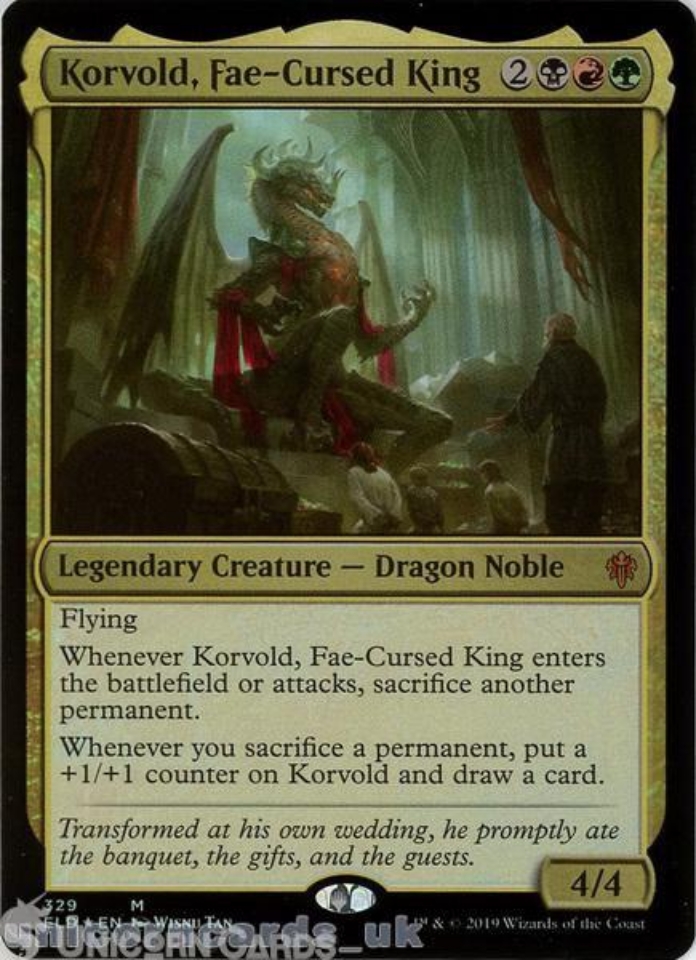 Korvold, Fae-Cursed King Mythic Rare Mint MTG Card :: Throne of ...