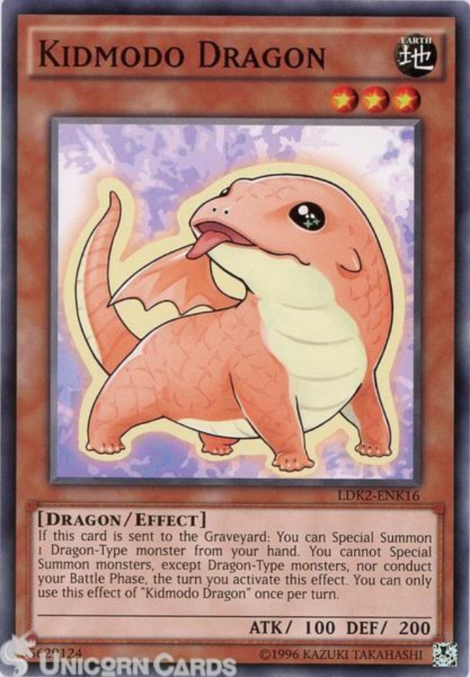 LDK2-ENK16 Kidmodo Dragon UNL edition Mint YuGiOh Card:: Unicorn Cards ...
