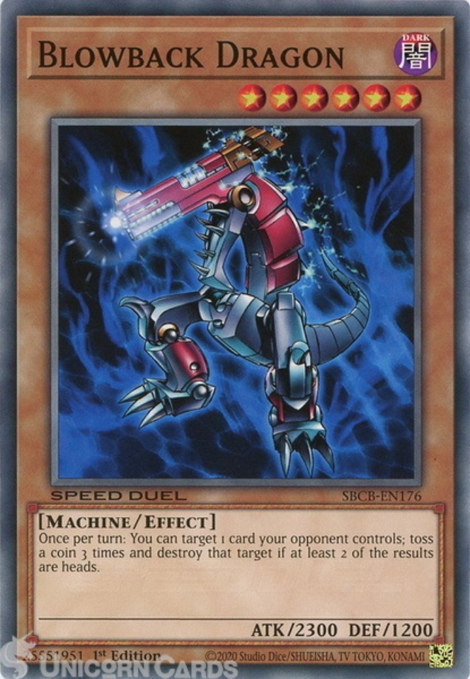 SBCB-EN176 Blowback Dragon Common 1st Edition Mint YuGiOh Card ...
