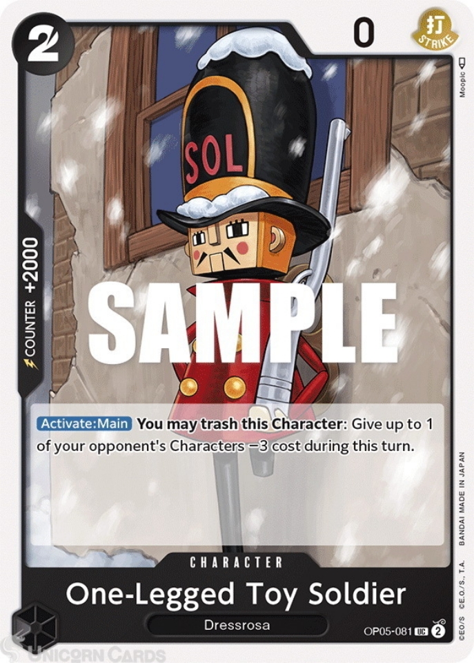 OP05-081 One-Legged Toy Soldier :: Uncommon One Piece TCG Card :: OP05 ...