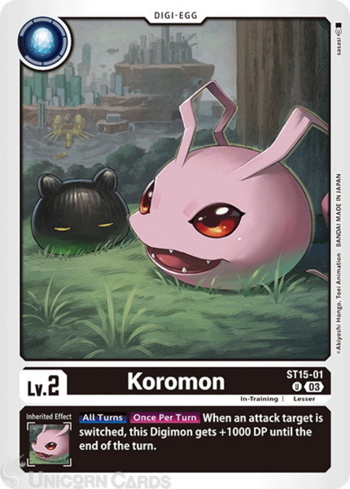 ST15-01 Koromon :: Uncommon Digimon Card :: ST15: Starter Deck Dragon ...