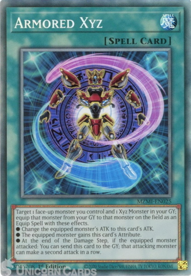 MZMI-EN025 Armored Xyz :: Collector's Rare 1st Edition YuGiOh Card ...