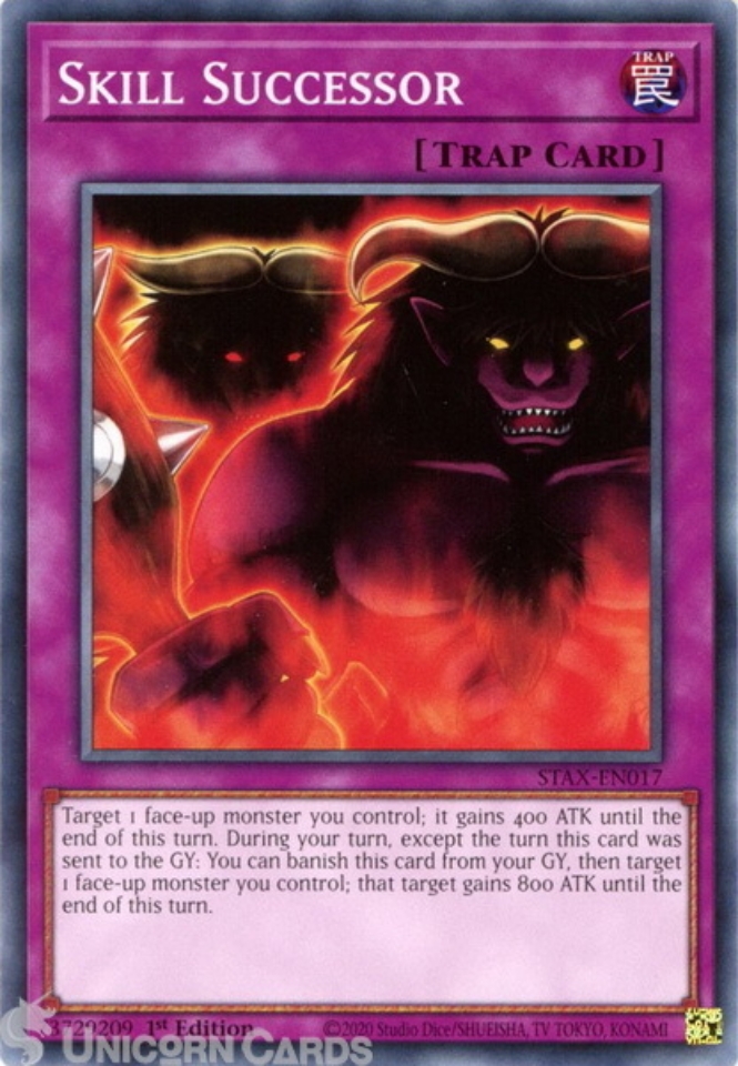 STAX-EN017 Skill Successor :: Common 1st Edition YuGiOh Card:: Unicorn ...