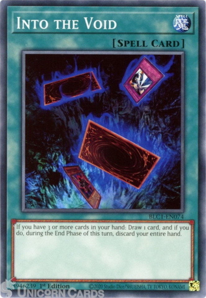 BLC1-EN074 Into the Void : Common 1st Edition YuGiOh Card:: Unicorn ...