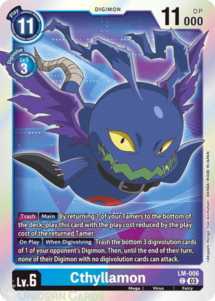 LM-006 Cthyllamon Common English Exclusive Digimon Card : BT-15: Exceed ...