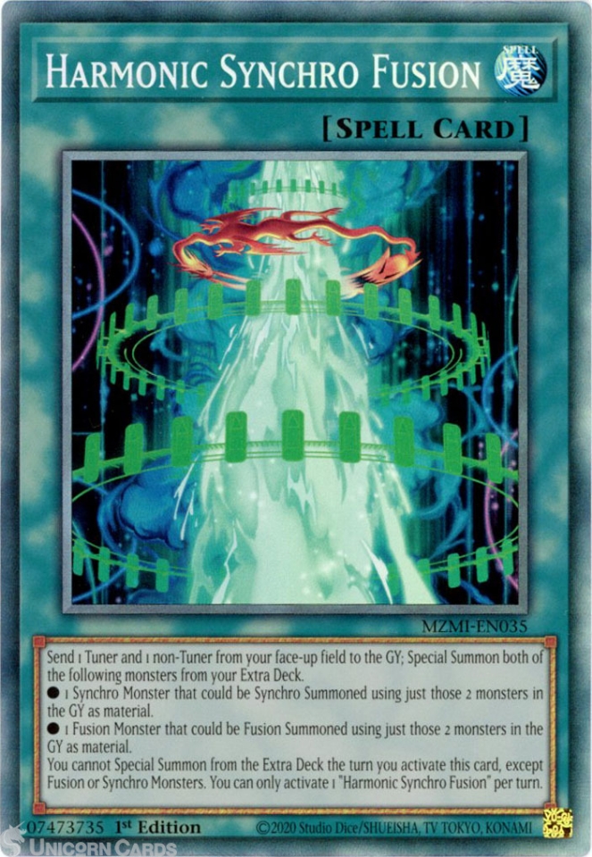 MZMI-EN035 Harmonic Synchro Fusion :: Collector's Rare 1st Edition ...