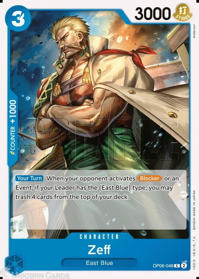 OP06-048 Zeff : Common One Piece English TCG Card : OP06: Wings Of The ...