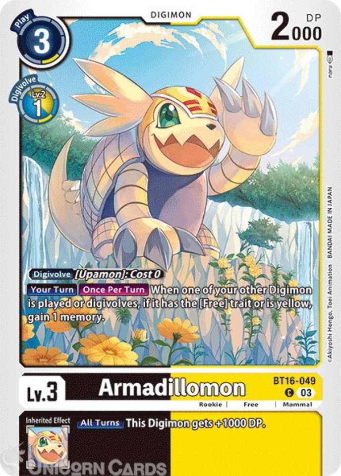 BT16-049 Armadillomon : Common Digimon Card : BT16: Beginning Observer ...