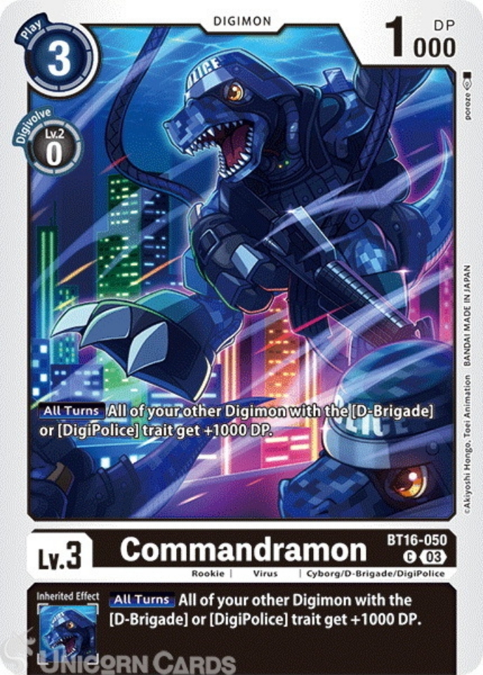 BT16-050 Commandramon : Common Digimon Card : BT16: Beginning Observer:: Unicorn Cards - YuGiOh ...
