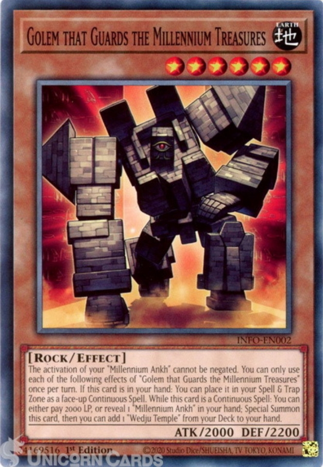 INFO-EN002 Golem that Guards the Millennium Treasures : Common 1st ...