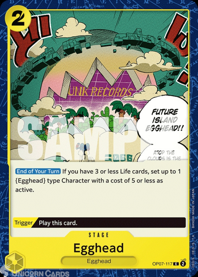 OP07-117 Egghead : Common English One Piece TCG Card : OP07: 500 Years ...