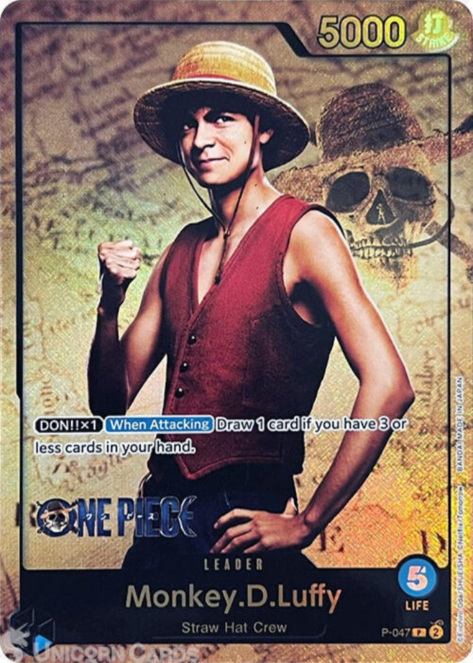 P-047 Monkey.D.Luffy : Promo Foil English One Piece TCG Card : Premium ...