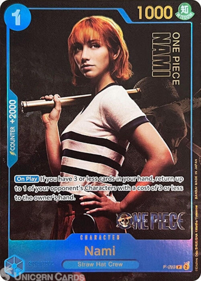 P-053 Nami : Promo Foil English One Piece TCG Card : Premium Card ...