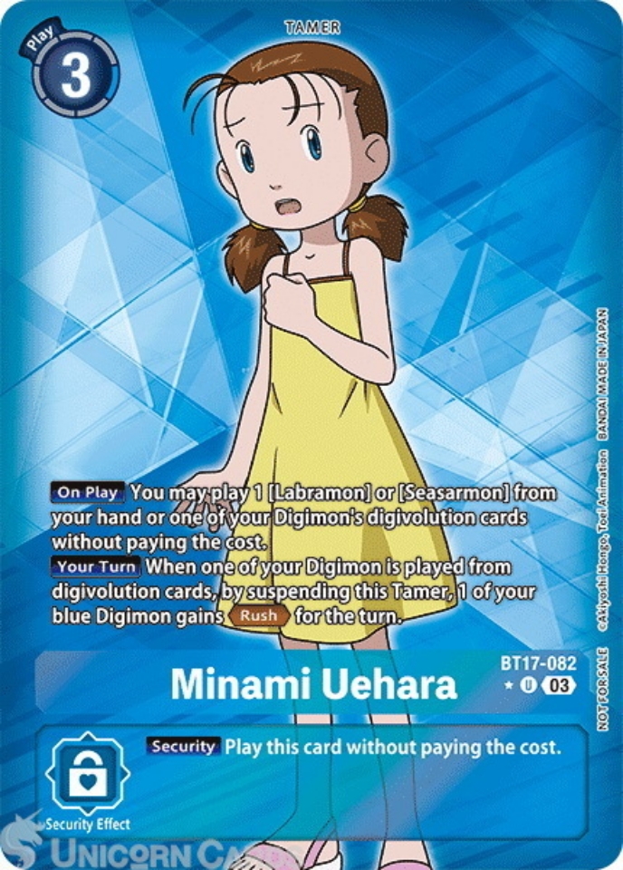 BT17-082 Minami Uehara : Box Topper Digimon Card : BT17: Secret Crisis ...