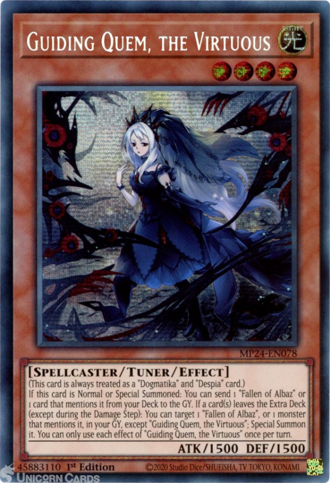 MP24-EN078 Guiding Quem, the Virtuous : Prismatic Secret Rare 1st ...