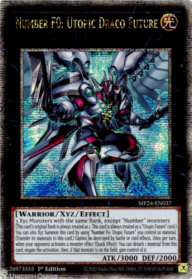 MP24-EN037 Number F0: Utopic Draco Future : Quarter Century Secret Rare ...