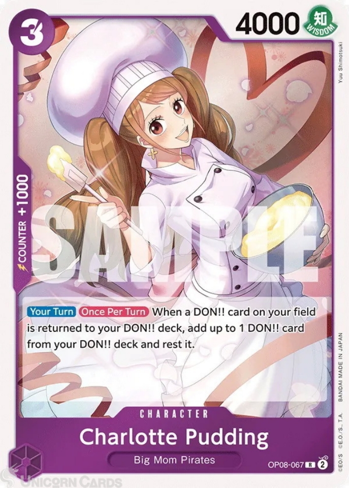 OP08-067 Charlotte Pudding : Rare English One Piece TCG Card : OP08 ...
