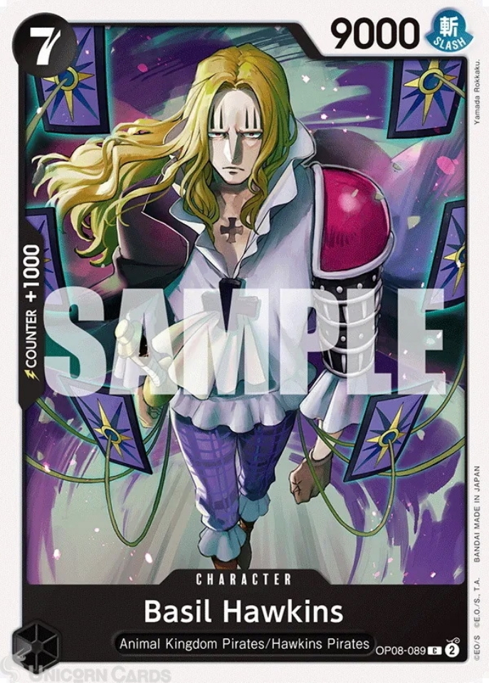 OP08-089 Basil Hawkins : Common English One Piece TCG Card : OP08: Two ...