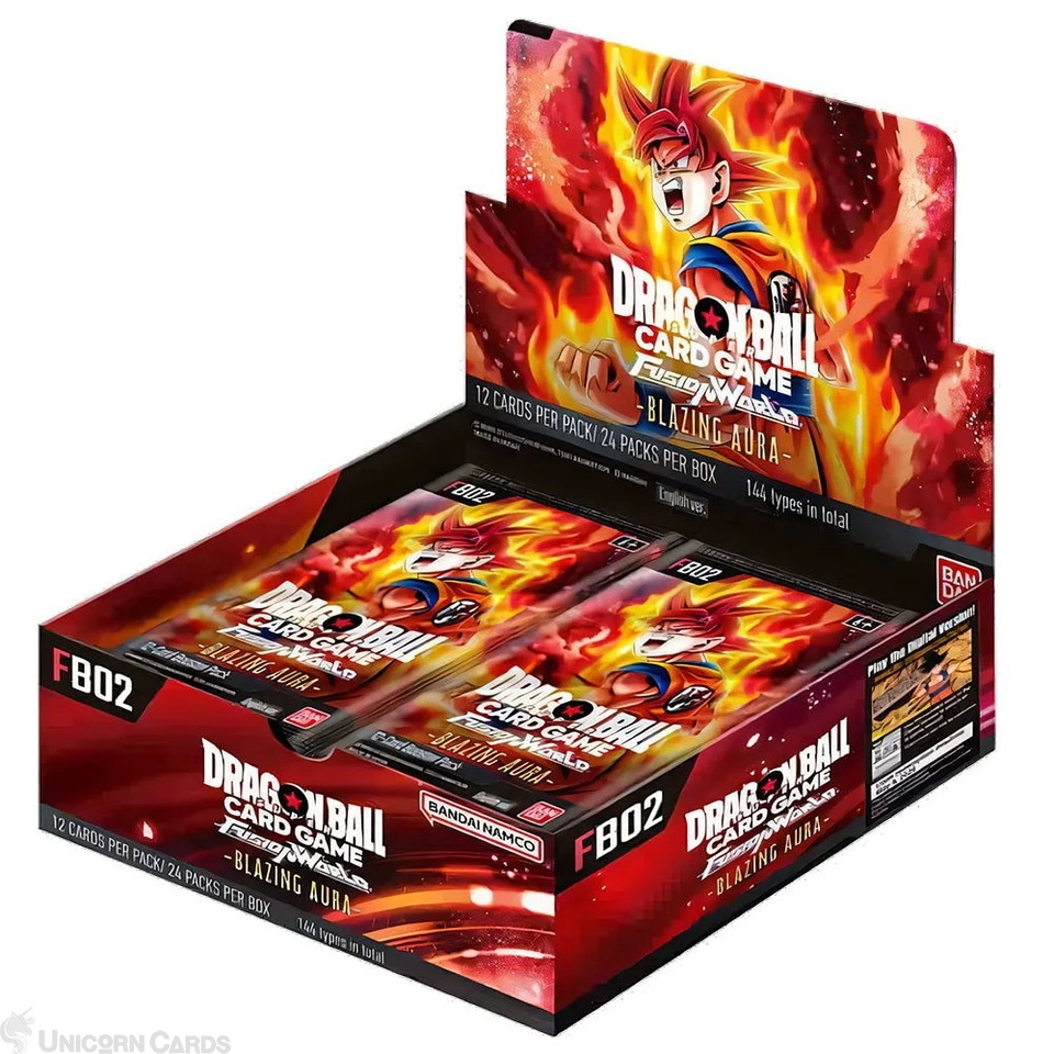 Dragon Ball Super Card Game: Fusion World Blazing Aura Booster Display ...