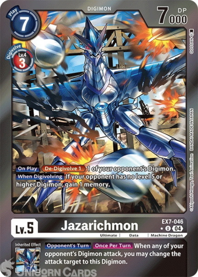EX7-046 Jazarichmon : Limited Uncommon Foil Digimon Card : EX07 ...