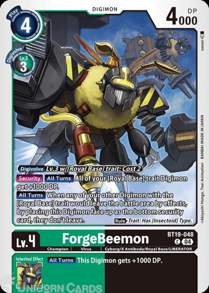 BT19-048 ForgeBeemon : Common Digimon Card : BT18-19: Special Booster ...
