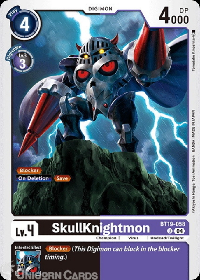BT19-058 SkullKnightmon : Uncommon Digimon Card : BT18-19: Special ...