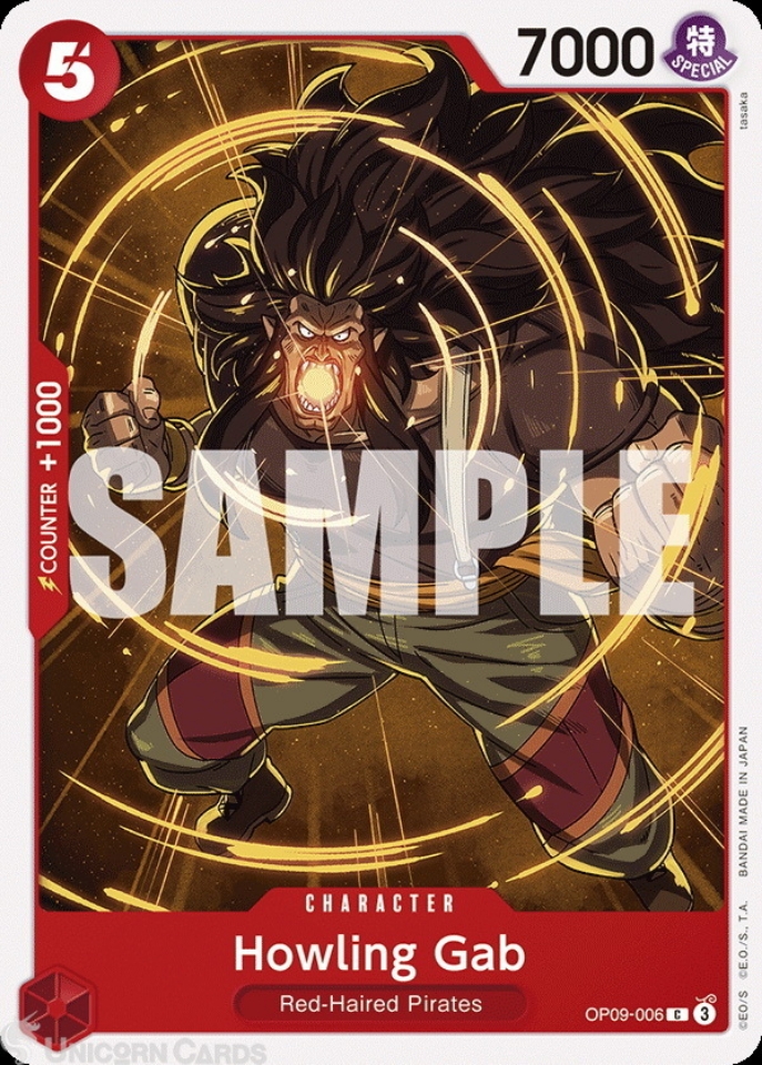 OP09-006 Howling Gab : Common English One Piece TCG Card : OP09 ...