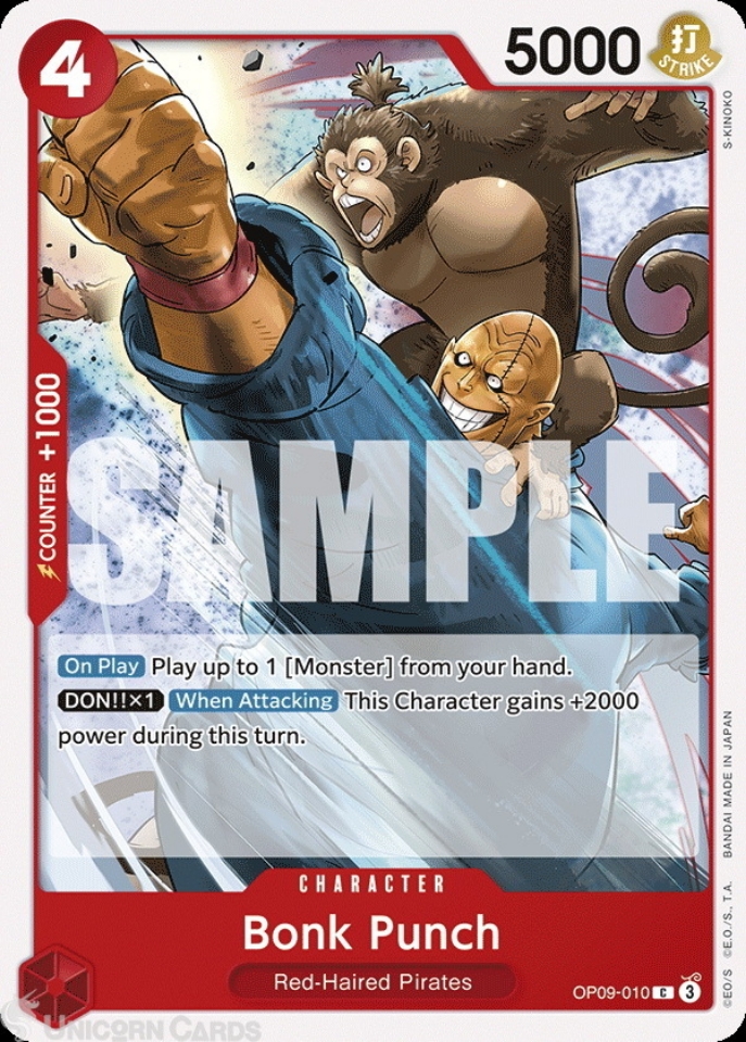 OP09-010 Bonk Punch : Common English One Piece TCG Card : OP09 ...