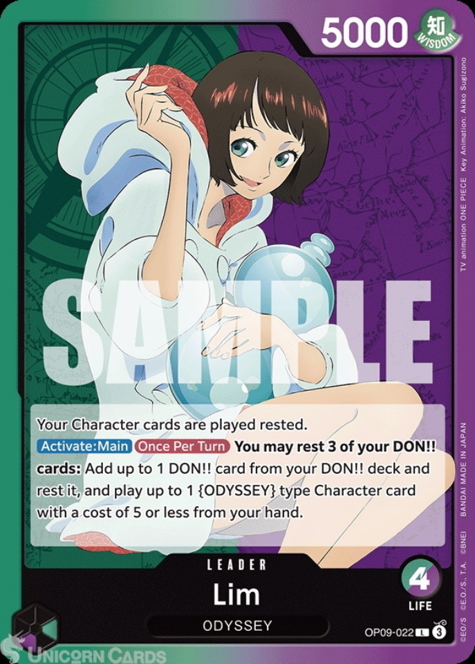OP09-022 Lim : Leader English One Piece TCG Card : OP09: Emperors in ...