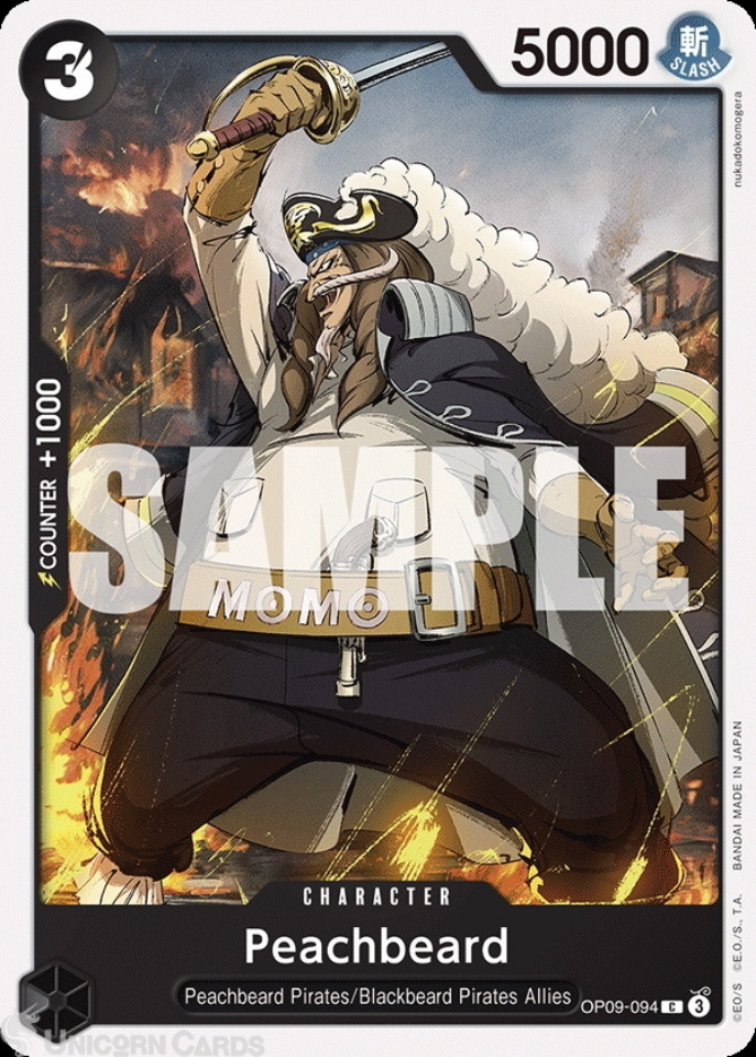 OP09-094 Peachbeard : Common English One Piece TCG Card : OP09 ...