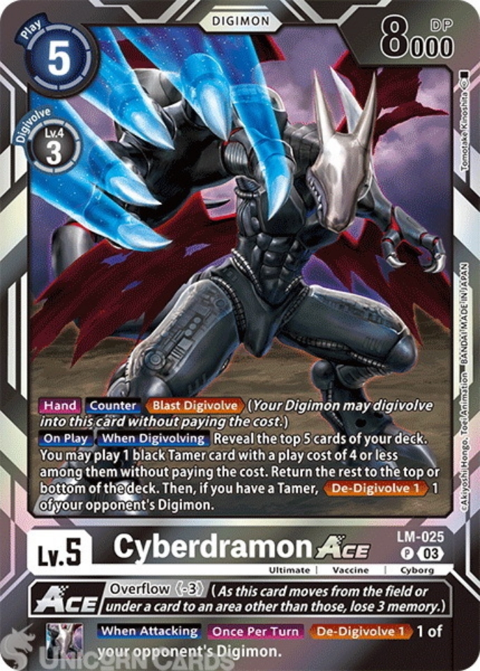 LM-025 Cyberdramon ACE : Promo Digimon Card : Special Limited Set ...