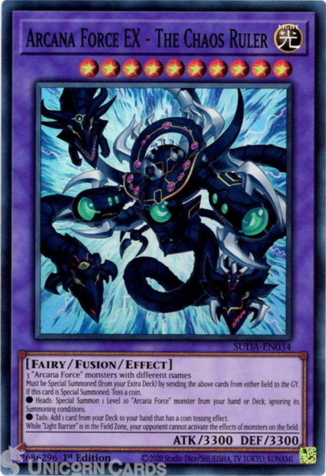 SUDA-EN034 Arcana Force EX - The Chaos Ruler : Super Rare 1st Edition ...