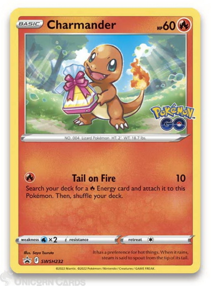 Charmander SWSH-EN-232 : Cosmo Holo Pokemon Card:: Unicorn Cards ...