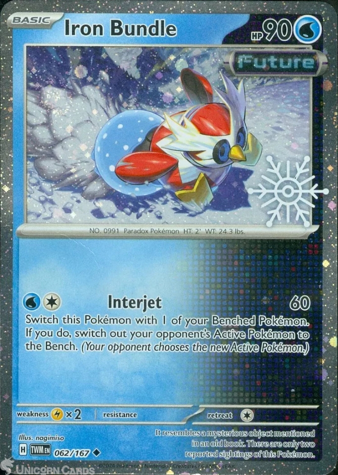 Iron Bundle Holiday Promo TWM-EN-062/167 : Cosmo Holo Pokemon Card ...