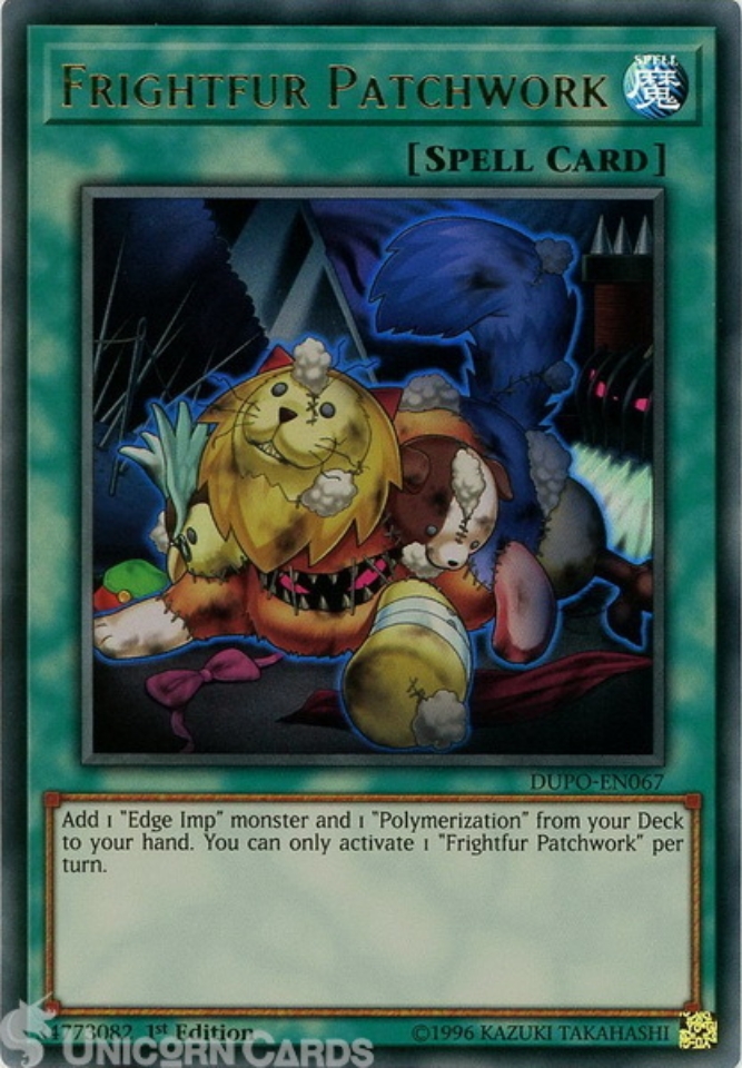DUPO-EN067 Frightfur Patchwork Ultra Rare 1st Edition Mint YuGiOh Card ...