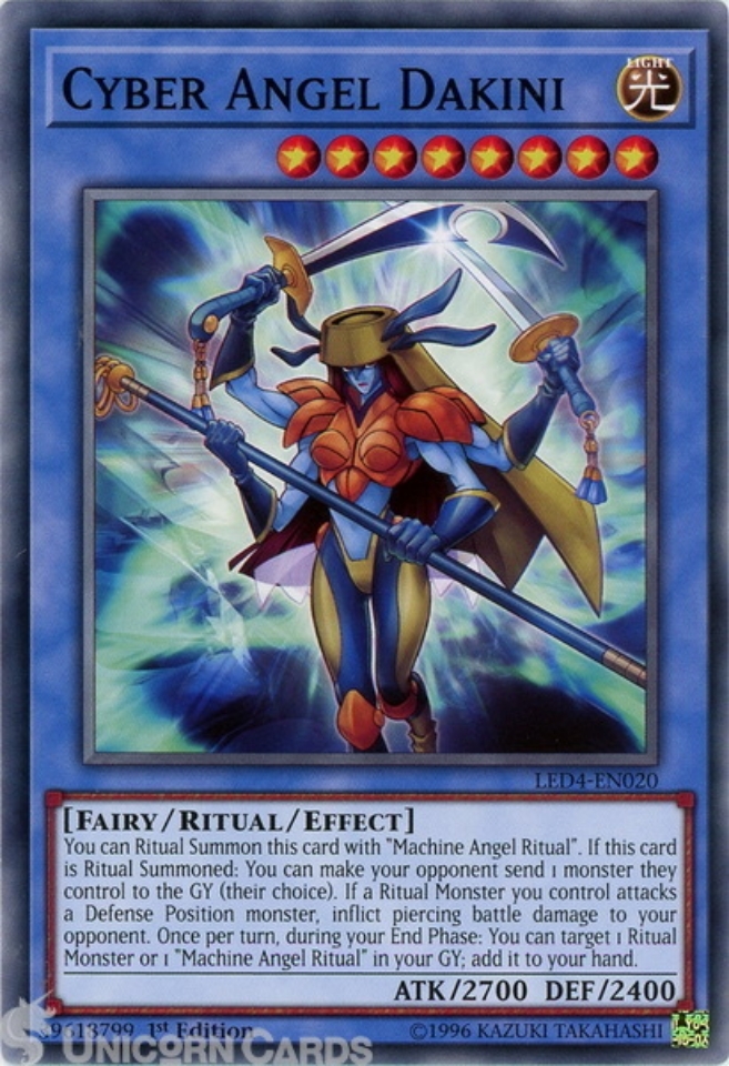 LED4-EN020 Cyber Angel Dakini : Common 1st Edition Mint YuGiOh Card ...