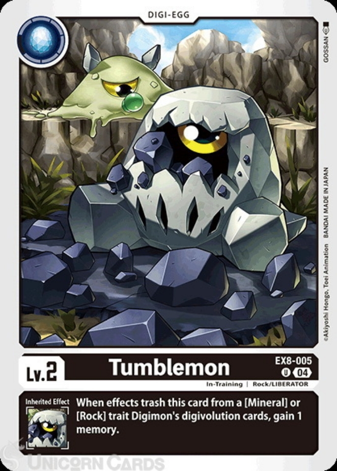 EX8-005 Tumblemon : Uncommon Digimon Card : EX08: Chain of Liberation ...