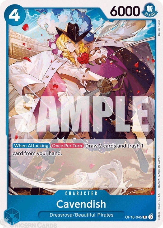 OP10-045 Cavendish : Rare English One Piece TCG Card : OP10: Royal ...