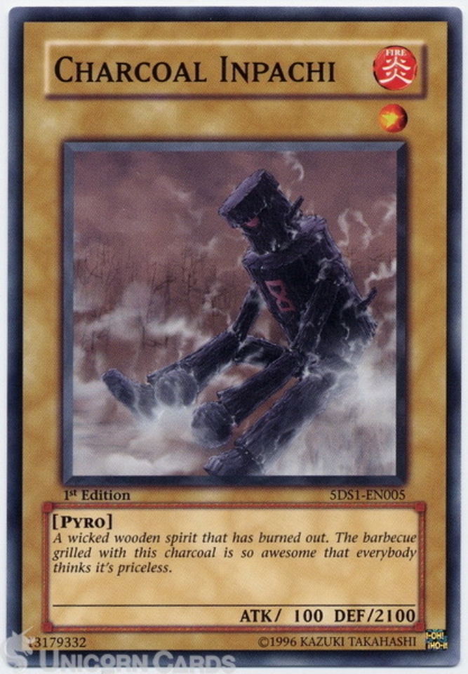 5DS1-EN005 Charcoal Inpachi : Common 1st Edition Mint YuGiOh Card ...